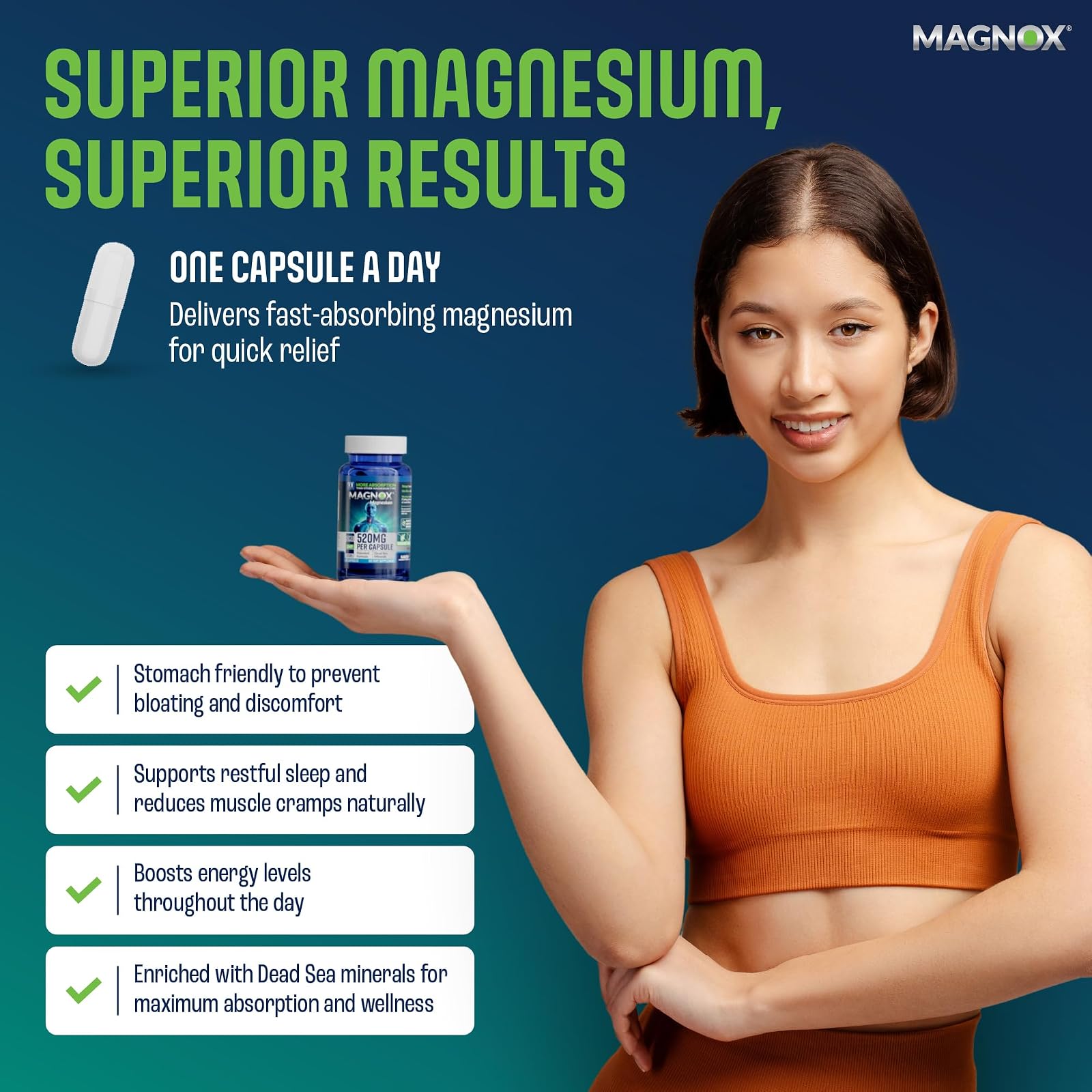 MAGNOX magnesium citrate for stress relief