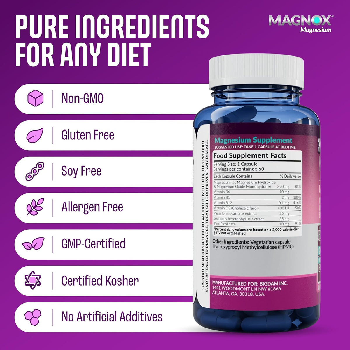MAGNOX magnesium for stress relief