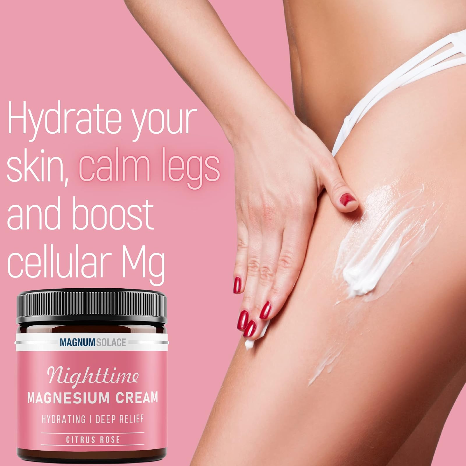 Magnum Solace magnesium lotion for stress relief