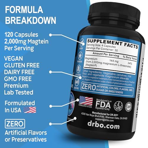Magtein magnesium capsules for daily wellness