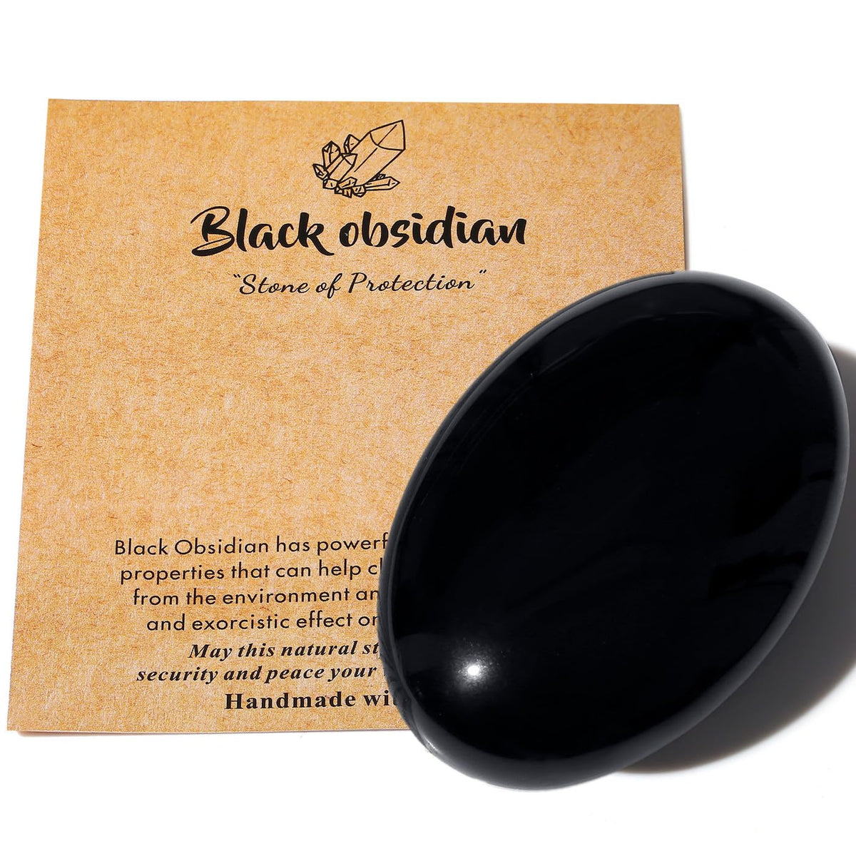 MAIBAOTA black obsidian worry stone
