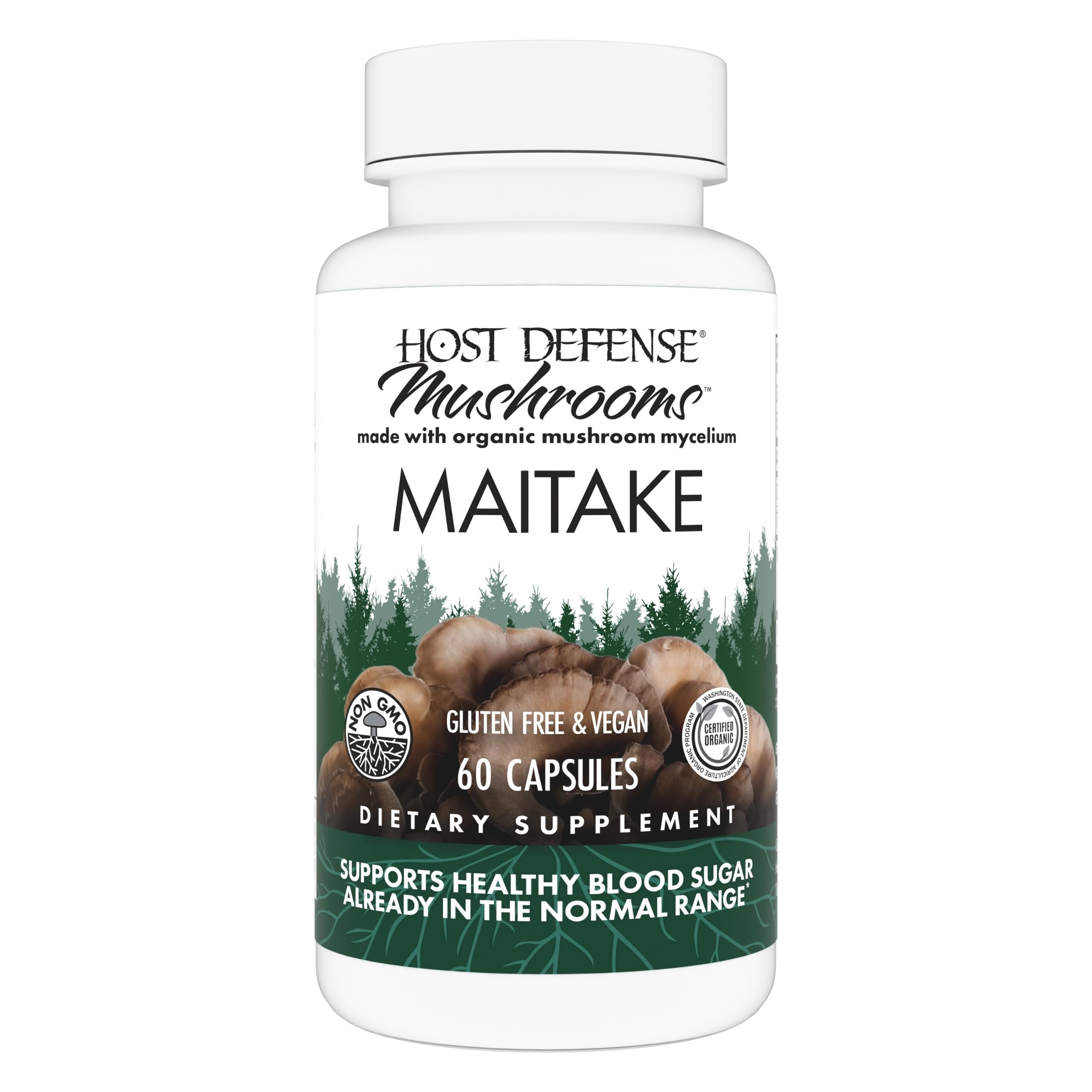 Maitake mushroom capsules for immunity