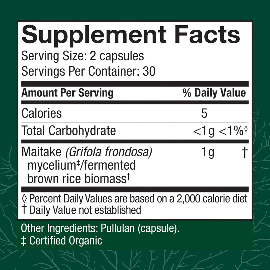 Maitake mushroom supplement for immunity