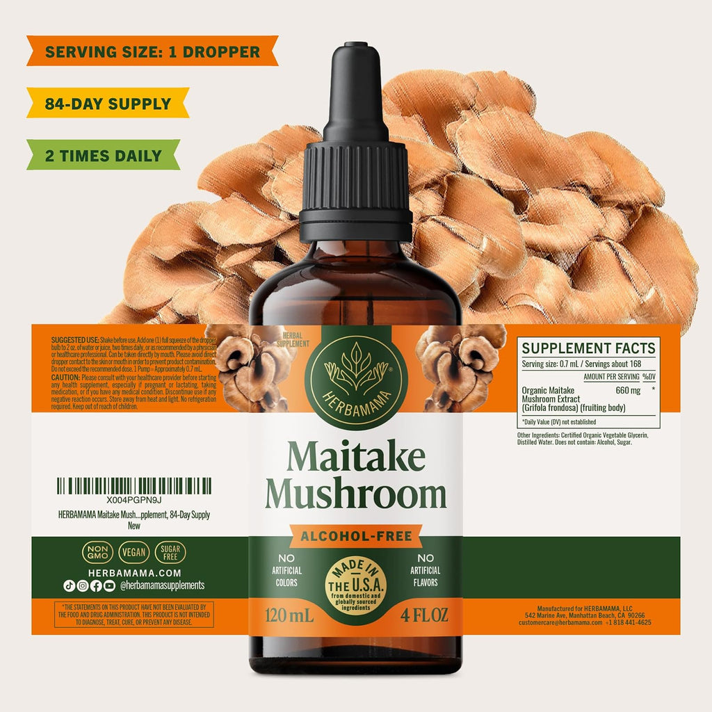 Maitake mushroom supplement for vitality
