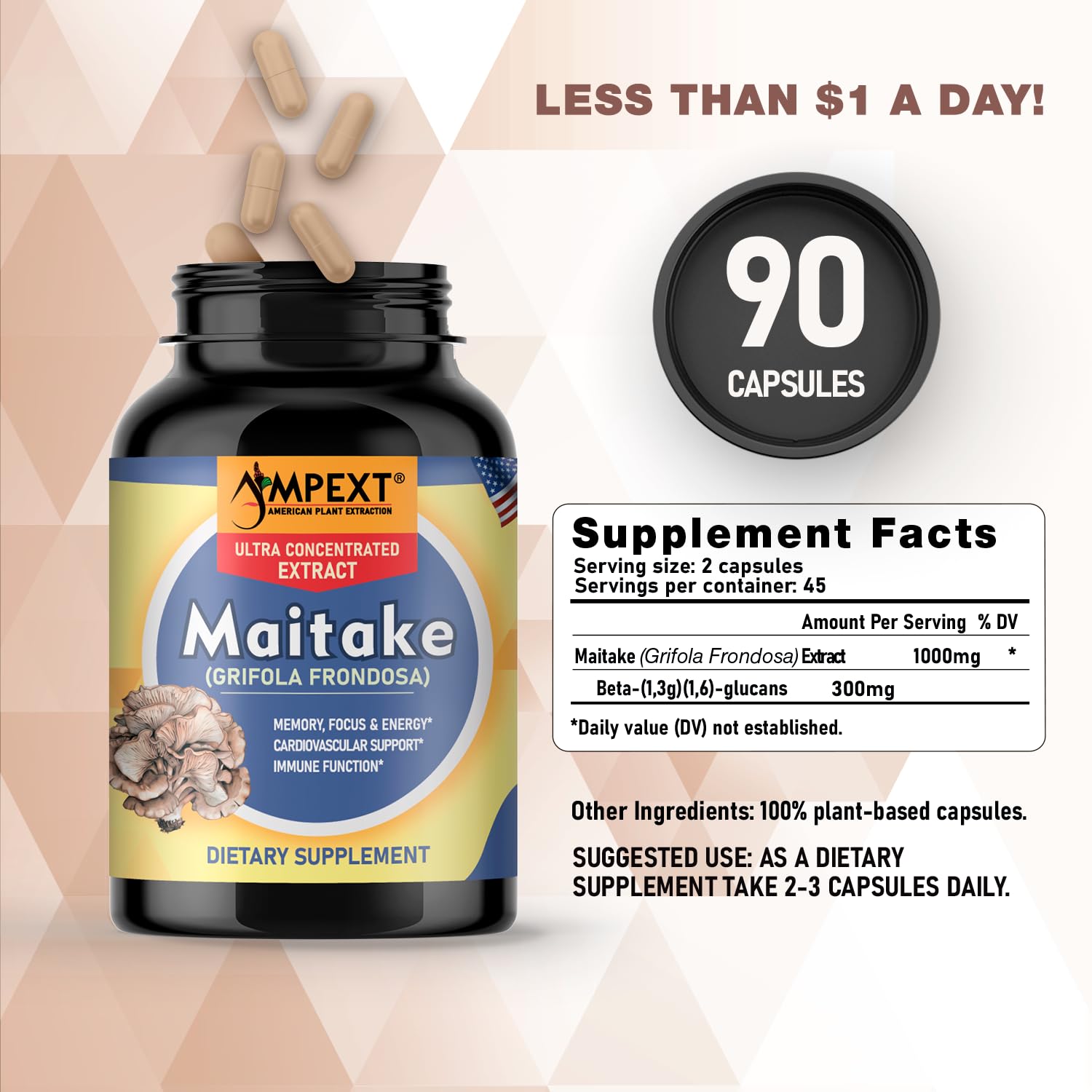 Maitake mushrooms for enhanced vitality