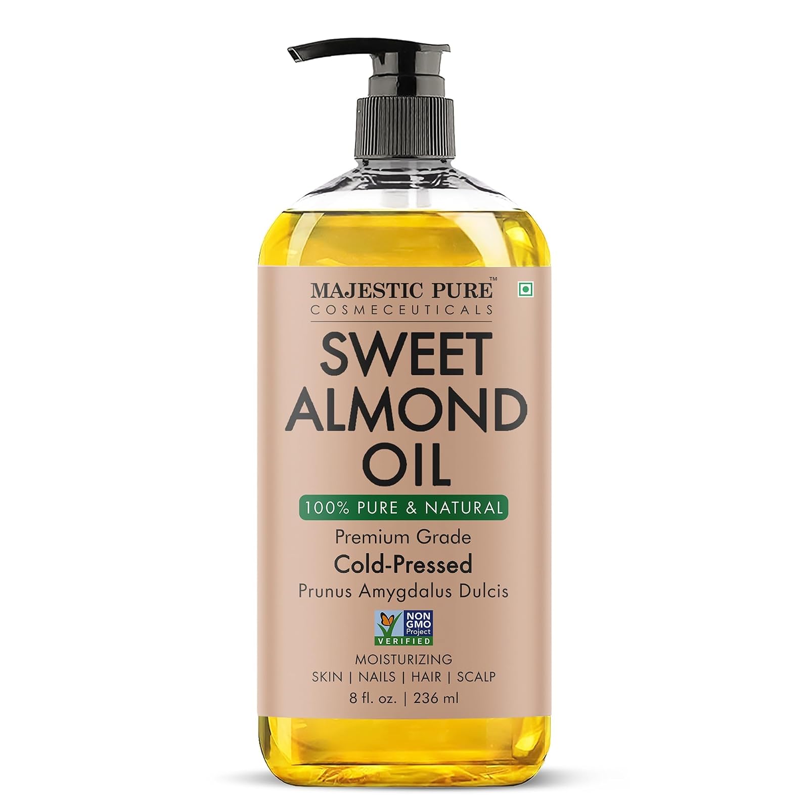 Majestic Pure almond oil for hair