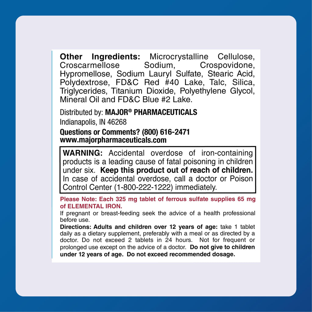 Major Ferosul iron for nutritional support