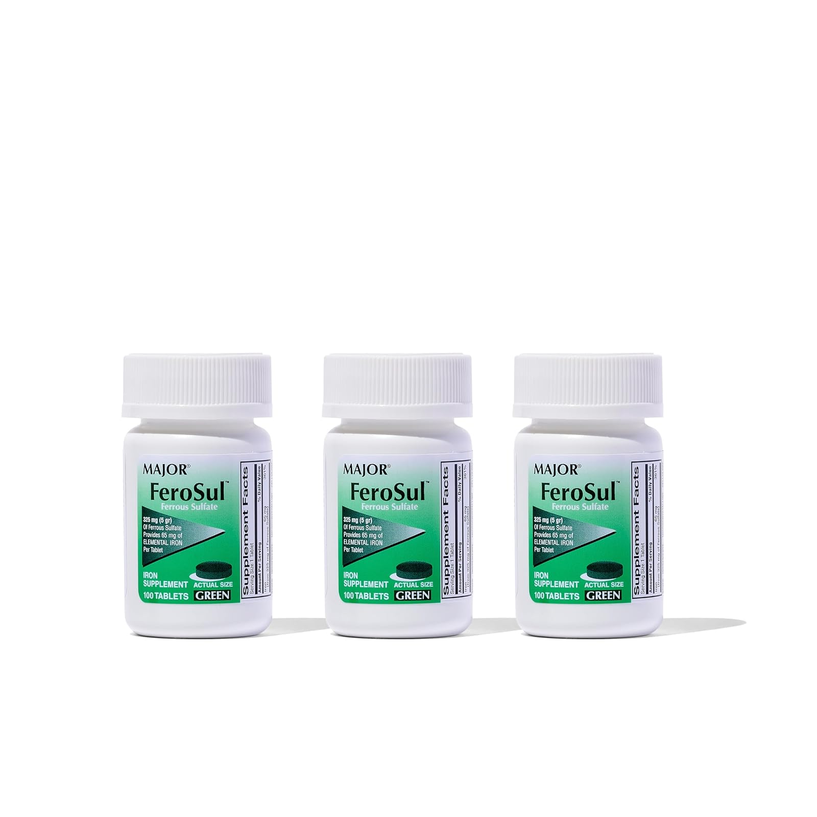 Major Ferosul iron supplement tablets