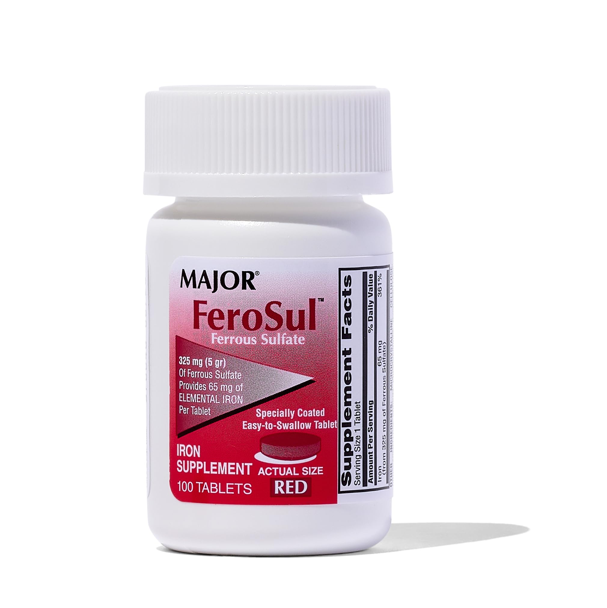 Major Ferosul iron supplement tablets