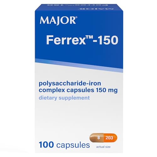 MAJOR Ferrex iron supplement capsules