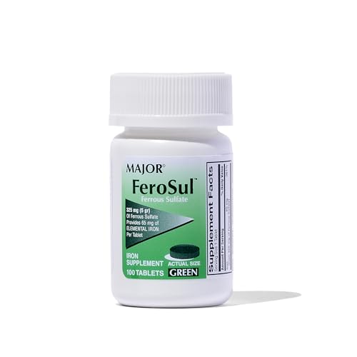 Major Ferrosul iron supplement tablets