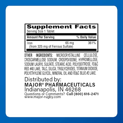 MAJOR iron tablets for daily use