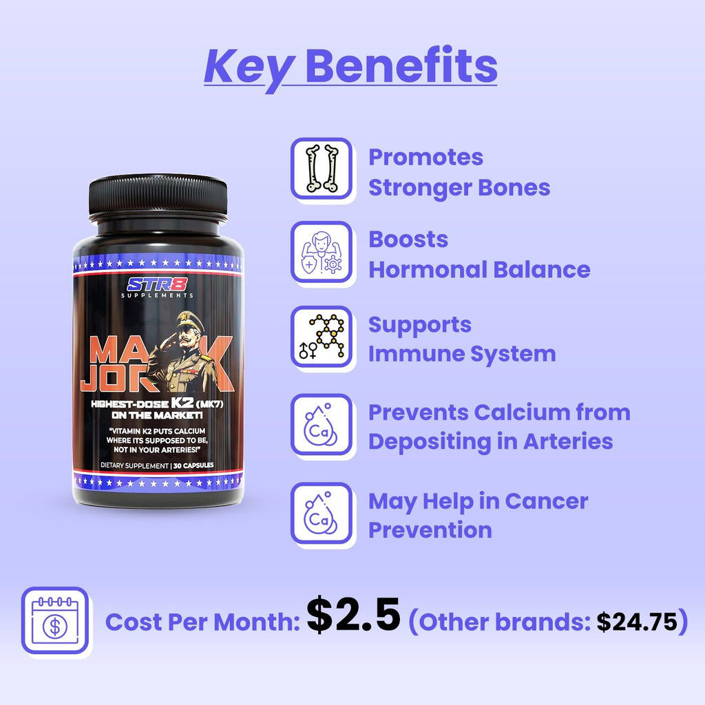 Major K Vitamin K2 for heart support