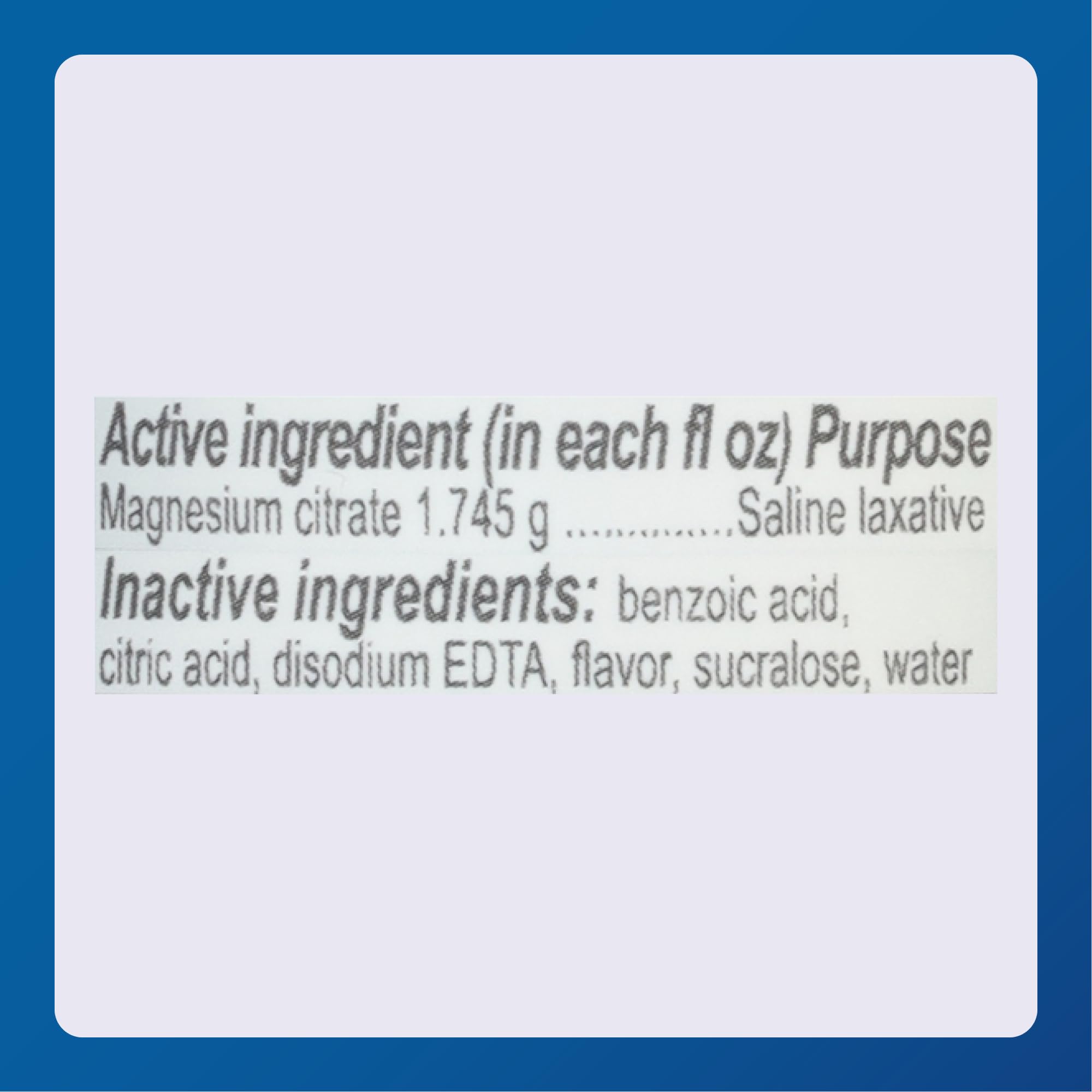 Major Magnesium Citrate for quick relief