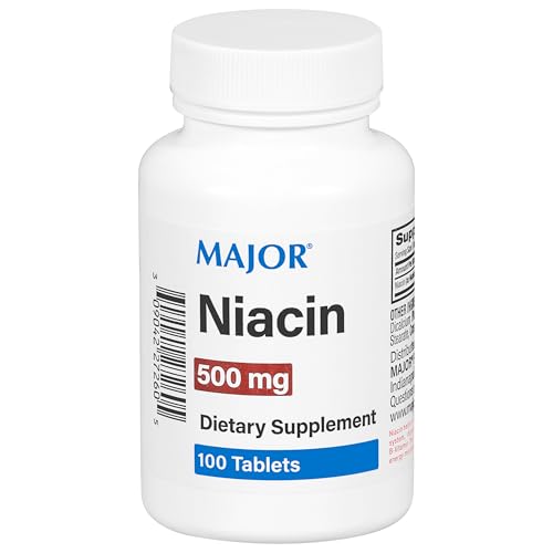 Major Niacin 500 mg tablets