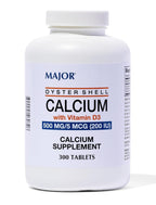 Major Oyster Shell Calcium tablets