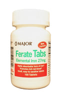 Major Pharmaceuticals iron supplement tablets