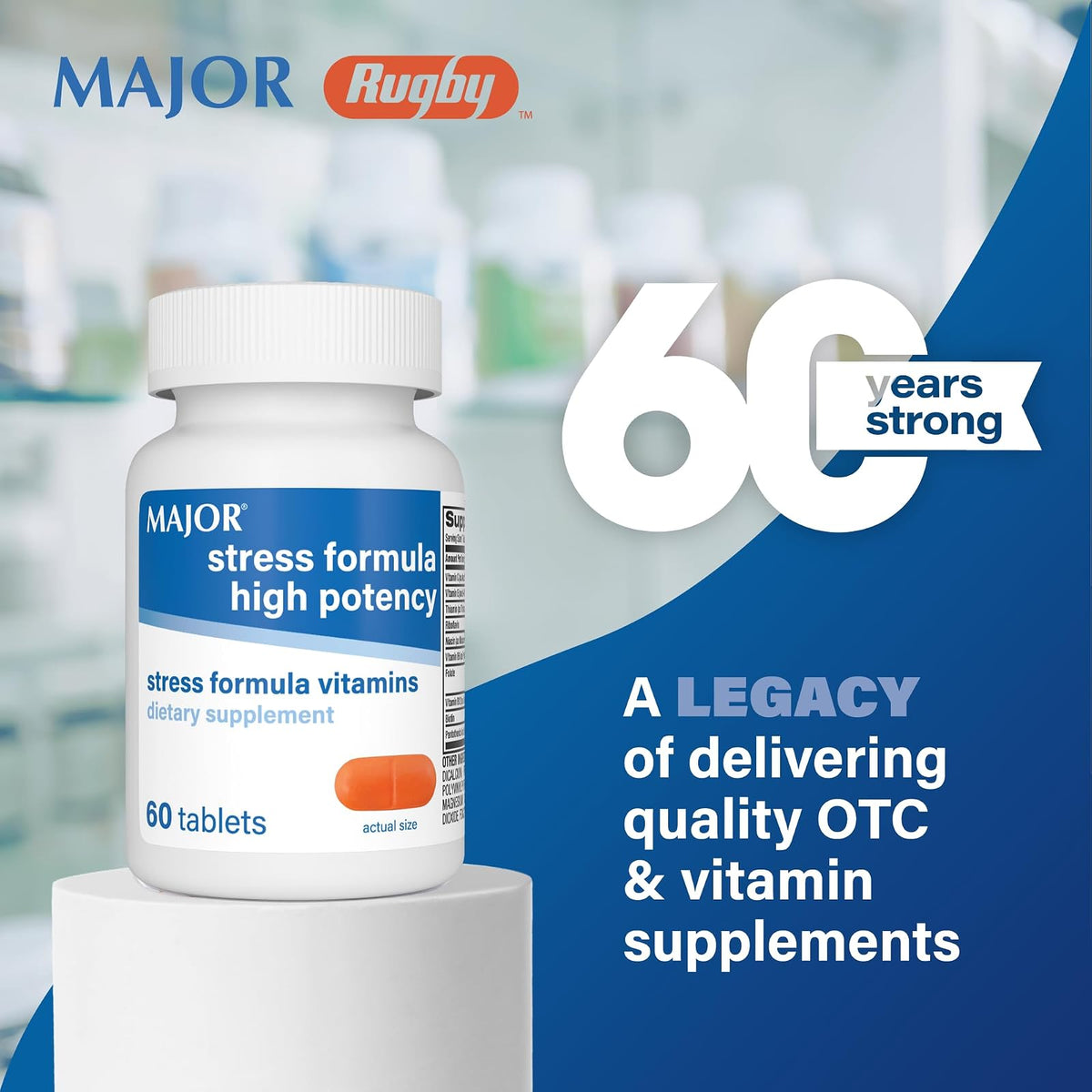 MAJOR Stress Formula 60 tablets for daily wellness