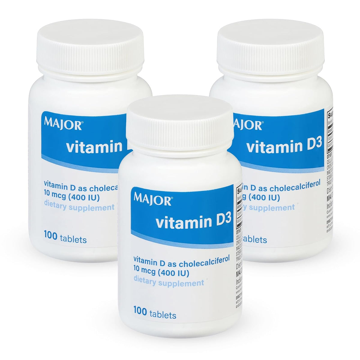 MAJOR Vitamin D3 10 mcg tablets
