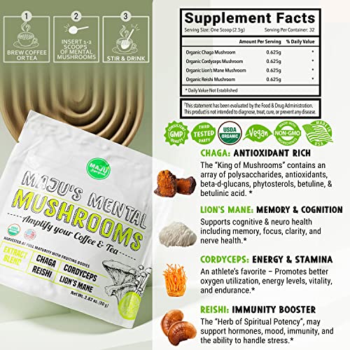 MAJU mushrooms for holistic health
