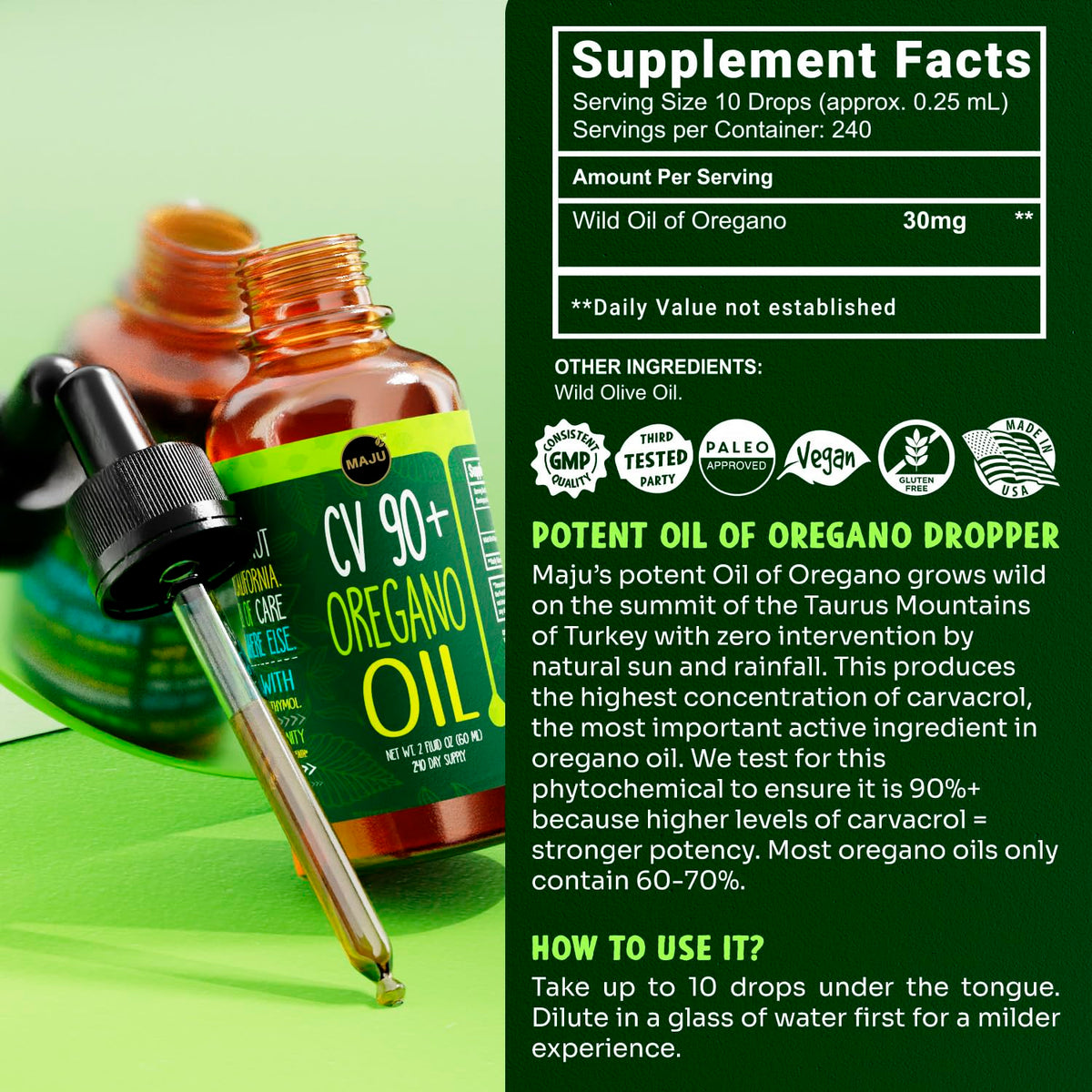 MAJU oregano oil softgels alternative