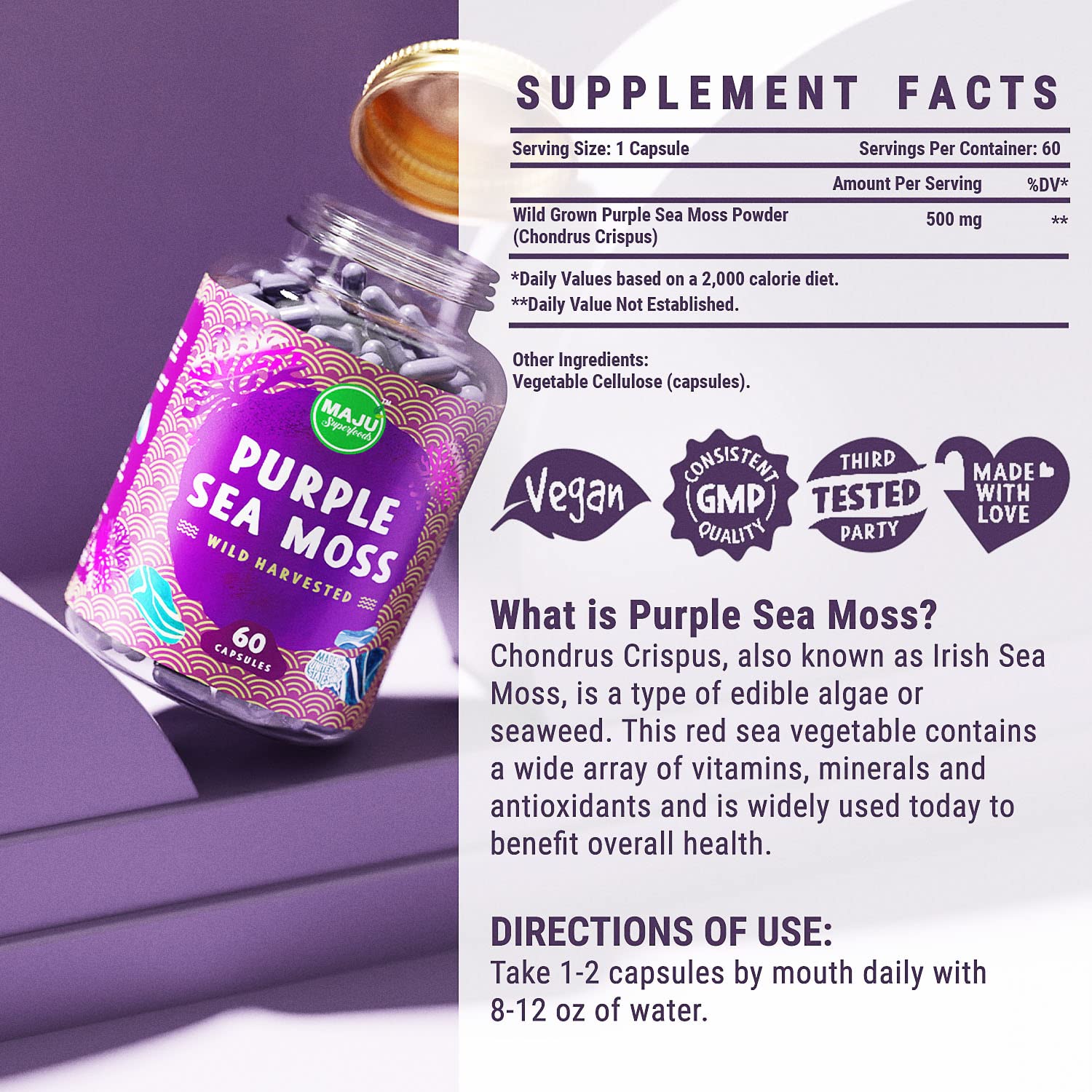 MAJU sea moss for holistic health