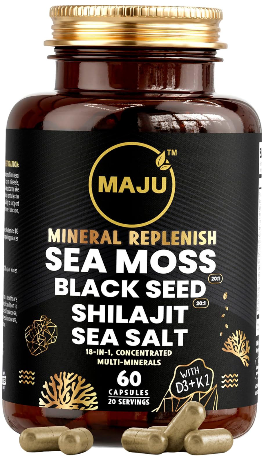 Maju Superfoods sea moss capsules