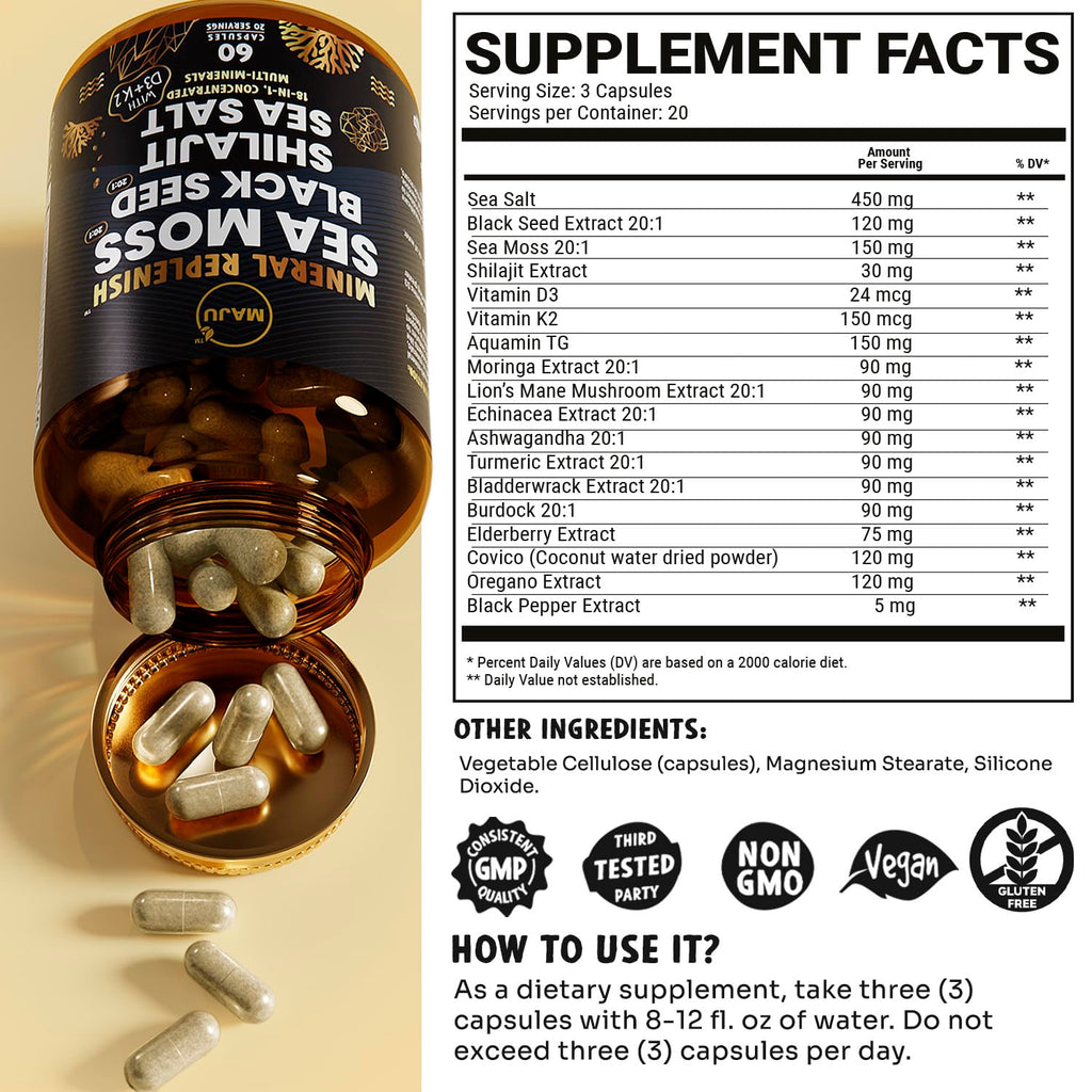 Maju Superfoods sea salt enriched formula