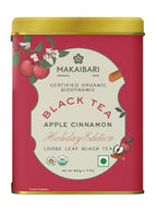 Makaibari apple cinnamon black tea tin
