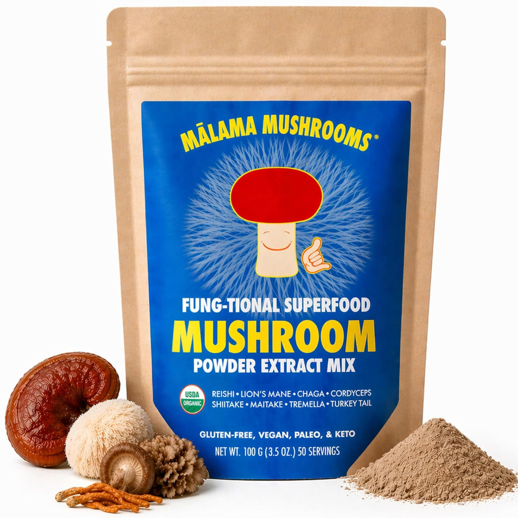Malama mushroom blends for smoothies