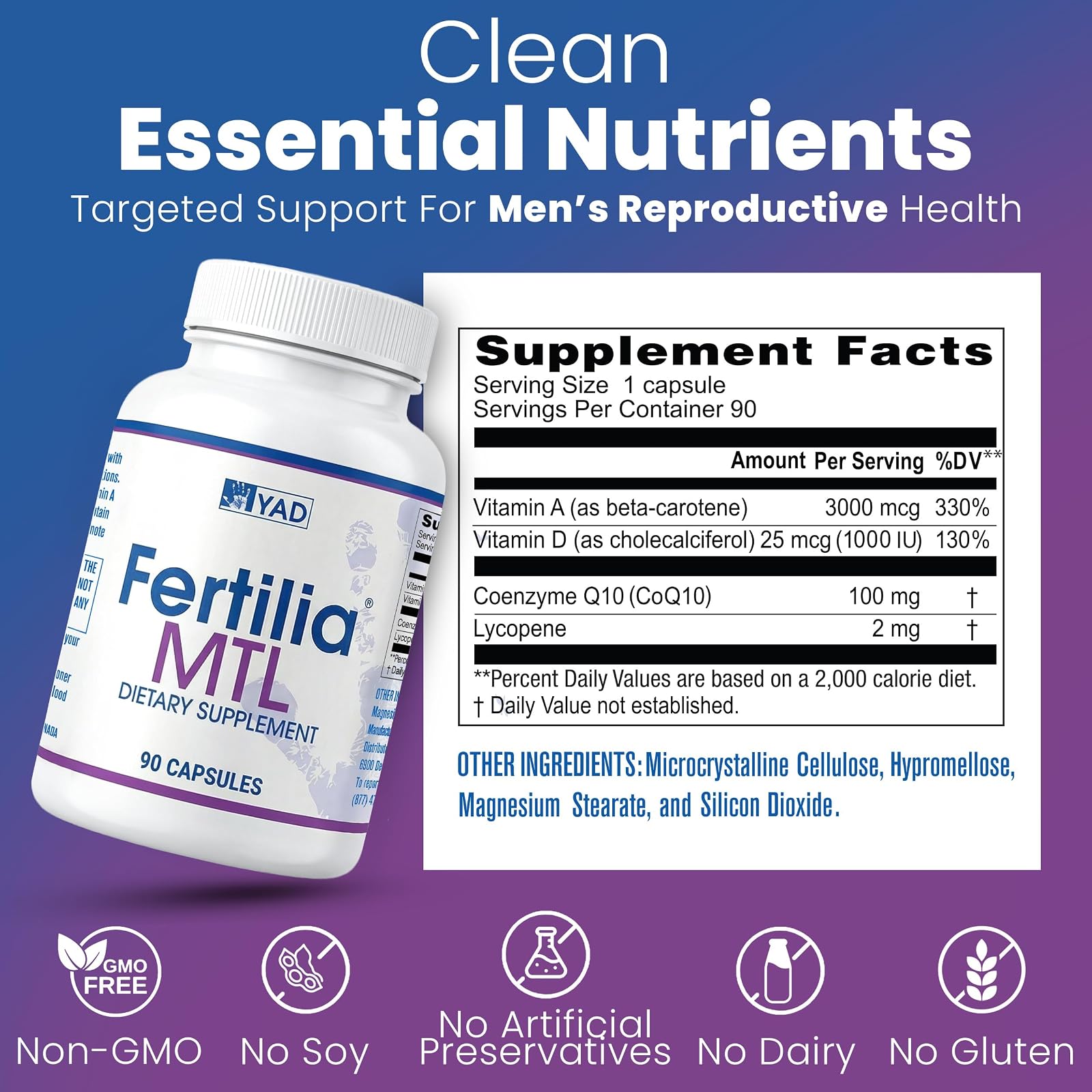 male fertility vitamins with antioxidants