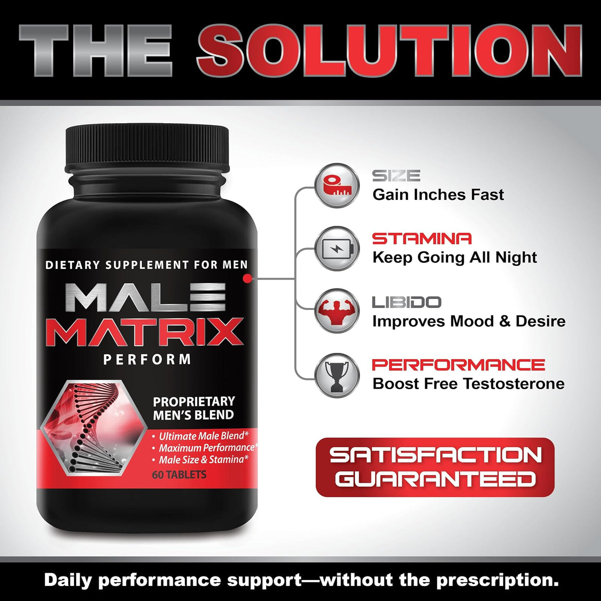 Male Matrix nutritional supplement for vitality