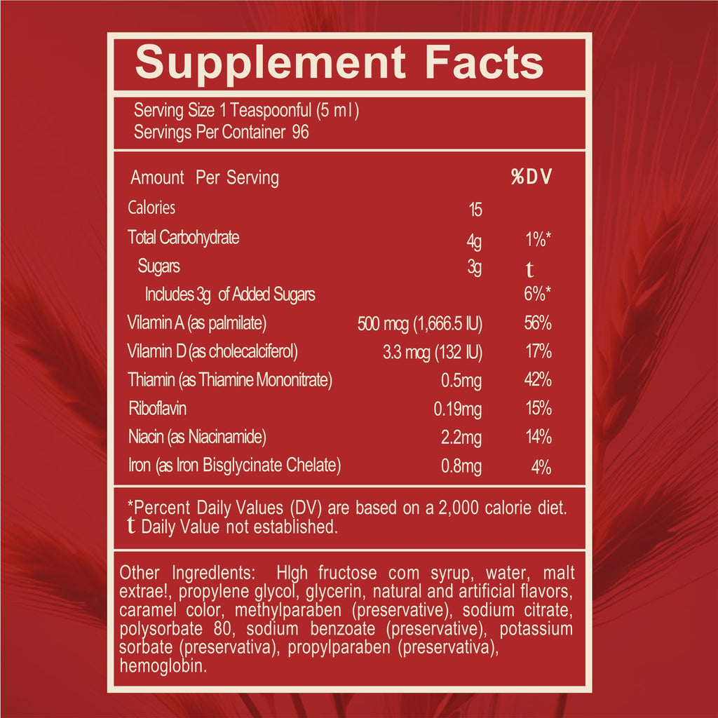 Malt and Hemoglobin wellness supplements