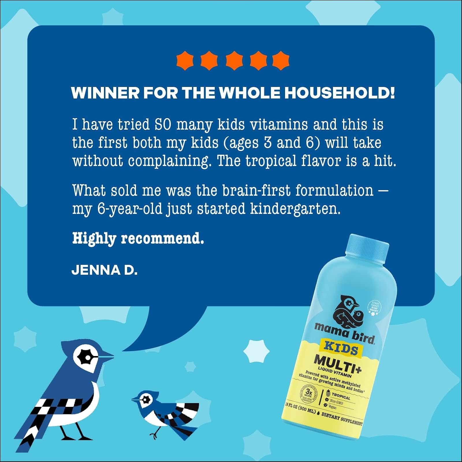 Mama Bird liquid vitamins for immunity