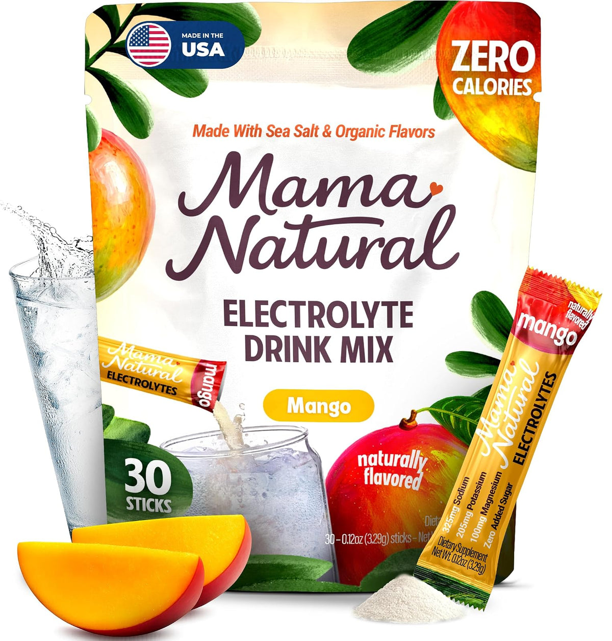 Mama Natural electrolytes travel sticks