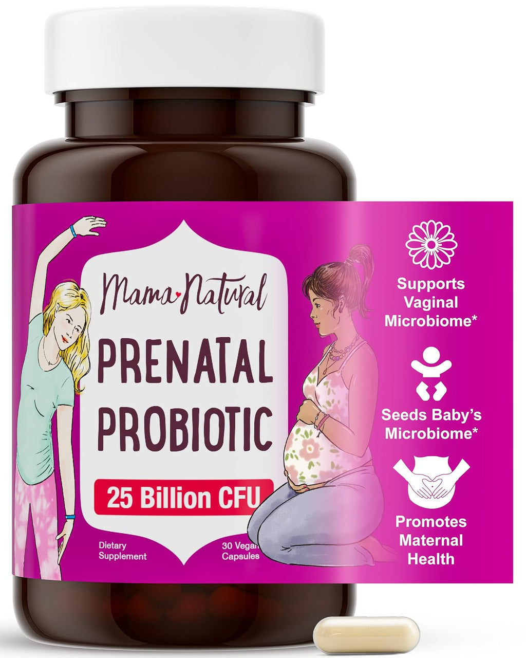 Mama Natural prenatal probiotics capsules
