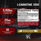 mandarin orange flavour l-carnitine