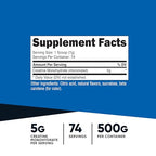 Mandarin orange flavoured creatine supplement