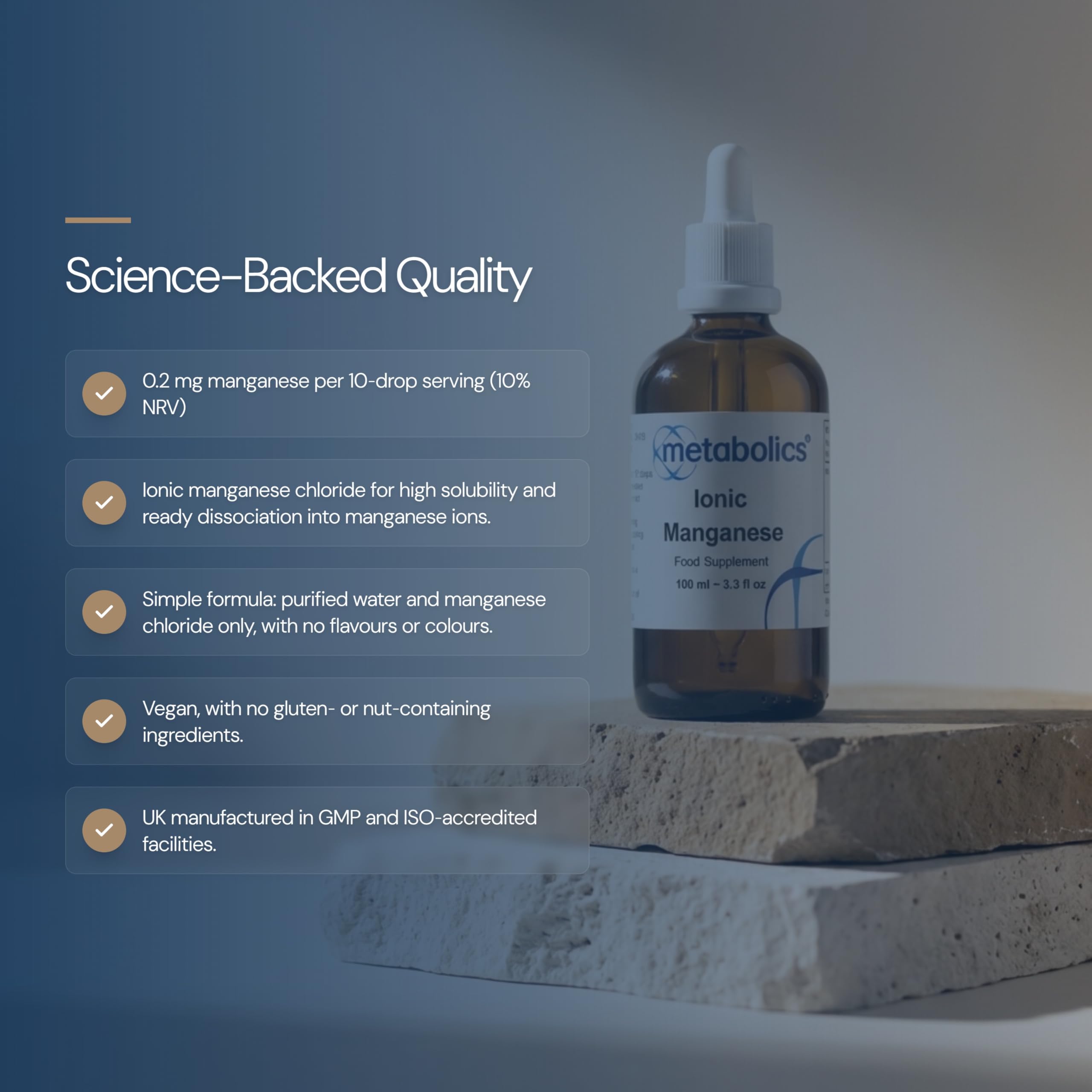 Manganese liquid for enhanced vitality