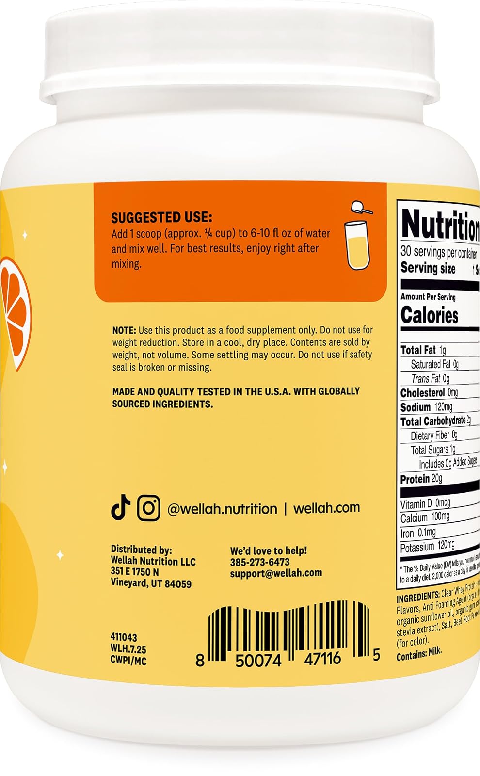 Mango clementine protein powder for smoothies