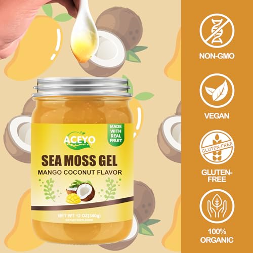 Mango coconut flavour sea moss supplement