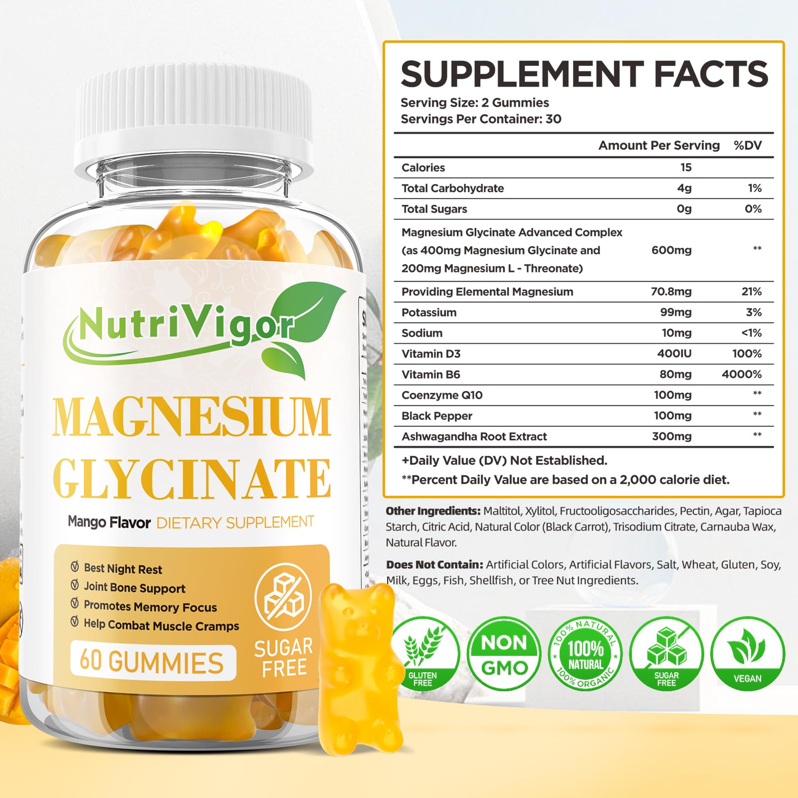 mango flavored magnesium supplement