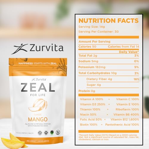 Mango flavour vitamin drink mix