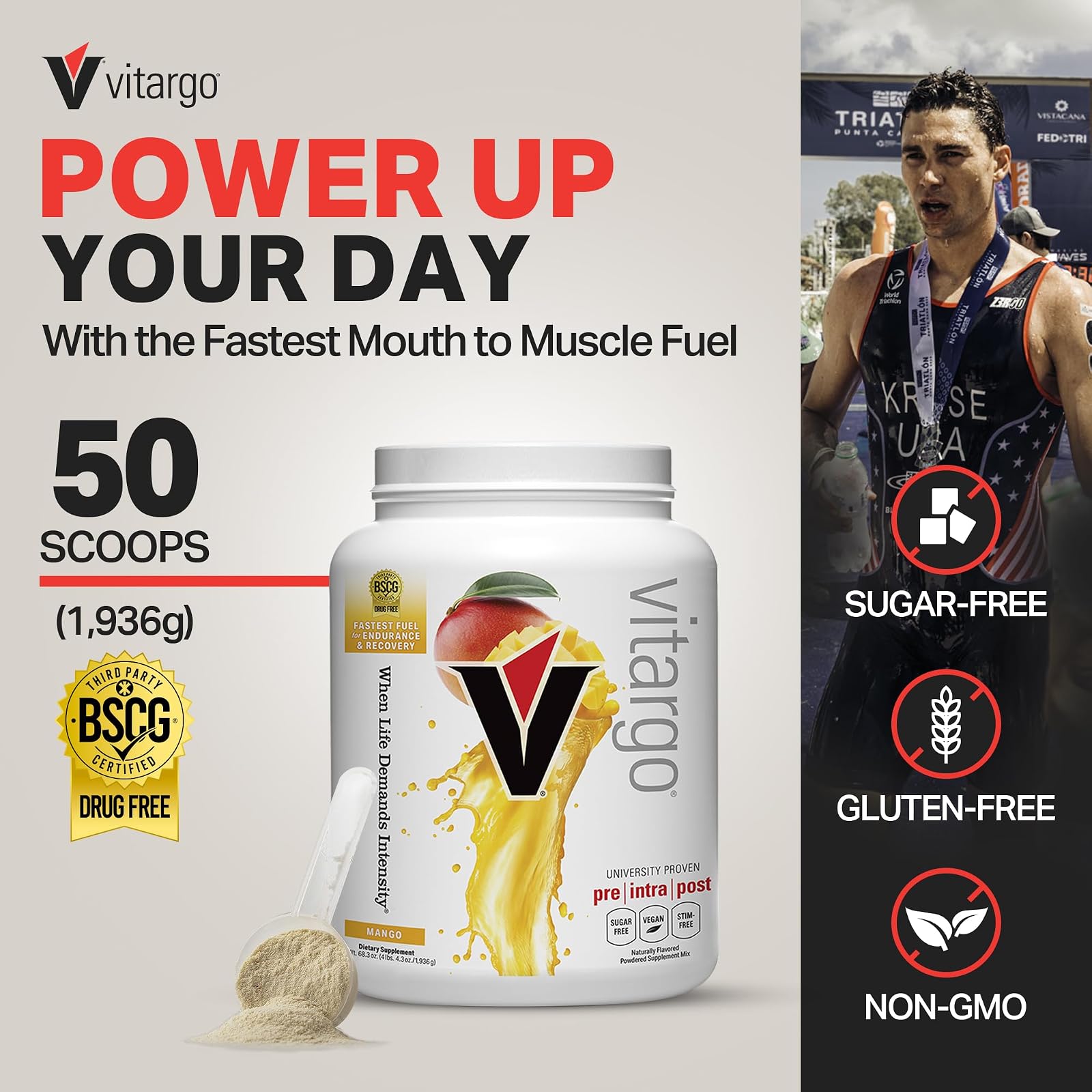 Mango flavour Vitargo post-workout supplement