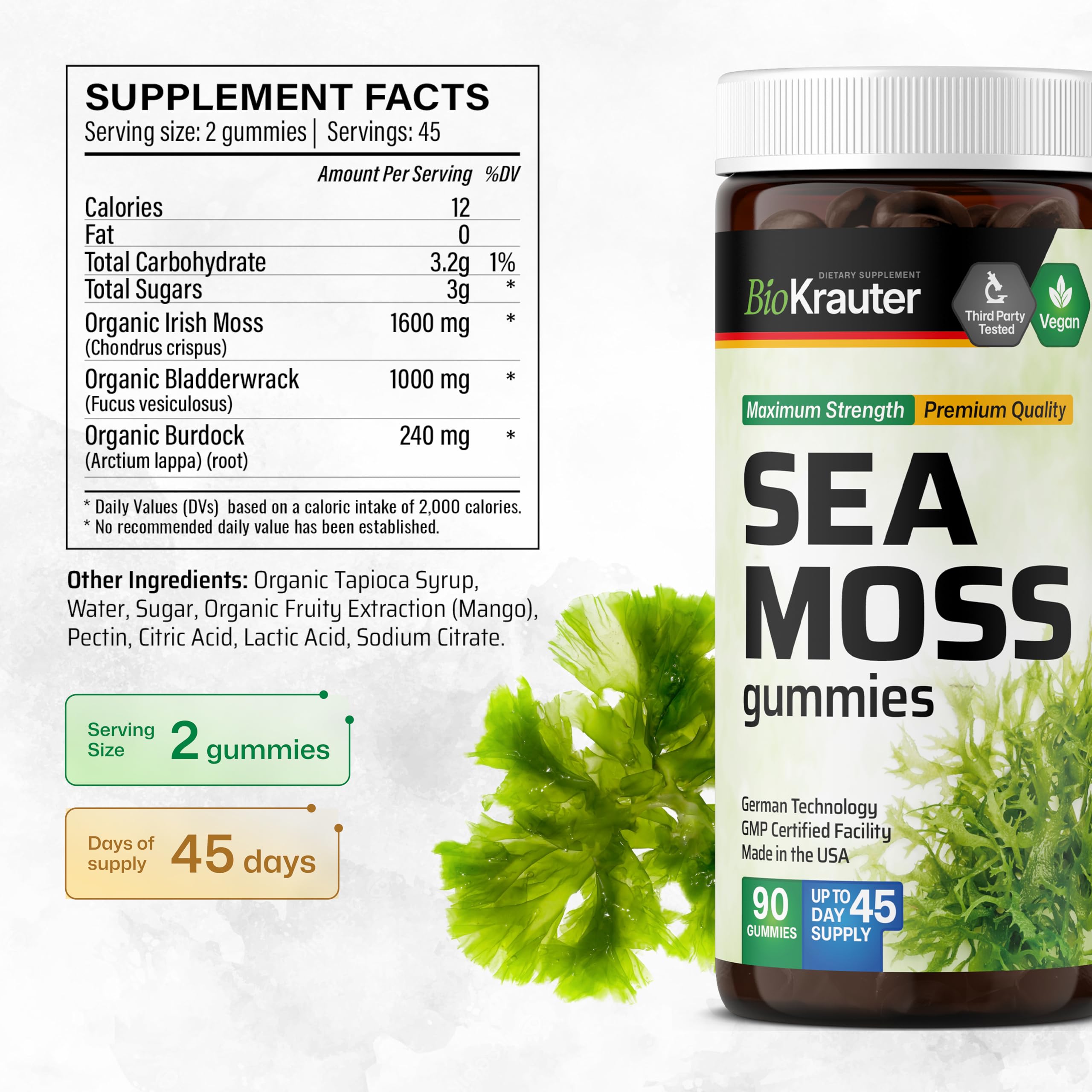 mango flavoured blended vitamin supplements