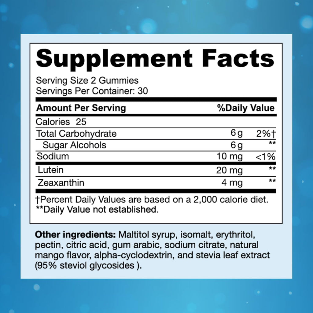 mango flavoured eye health vitamins