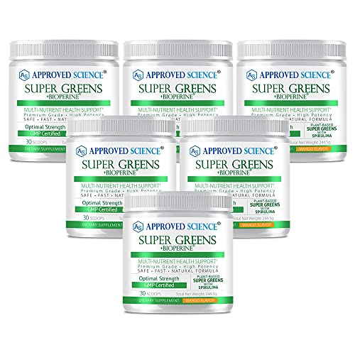 Mango flavoured spirulina supplement