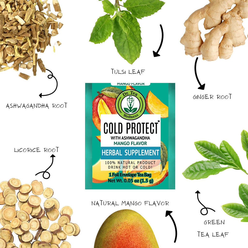 Mango flavoured tea with ashwagandha