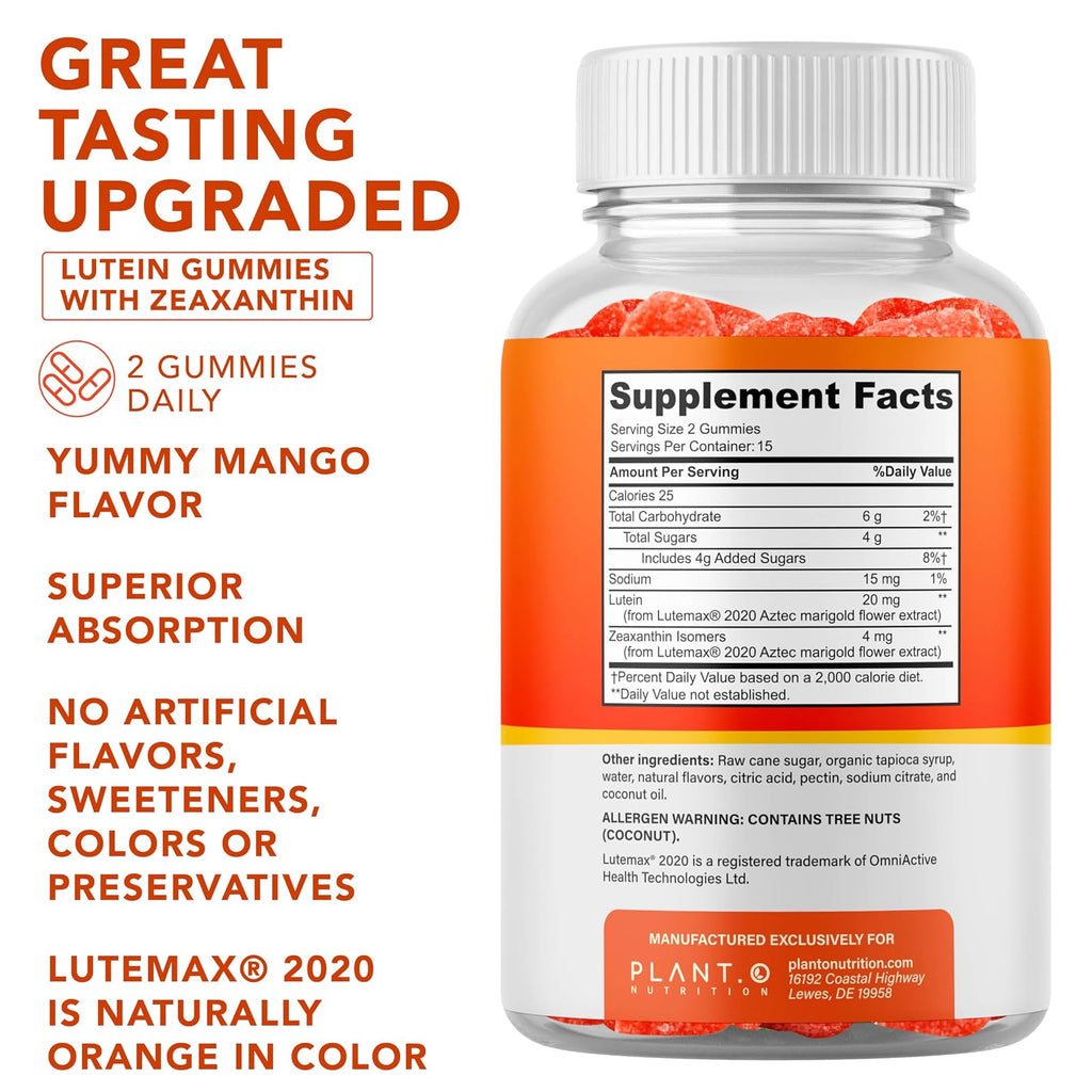 Mango flavoured vitamin A gummies