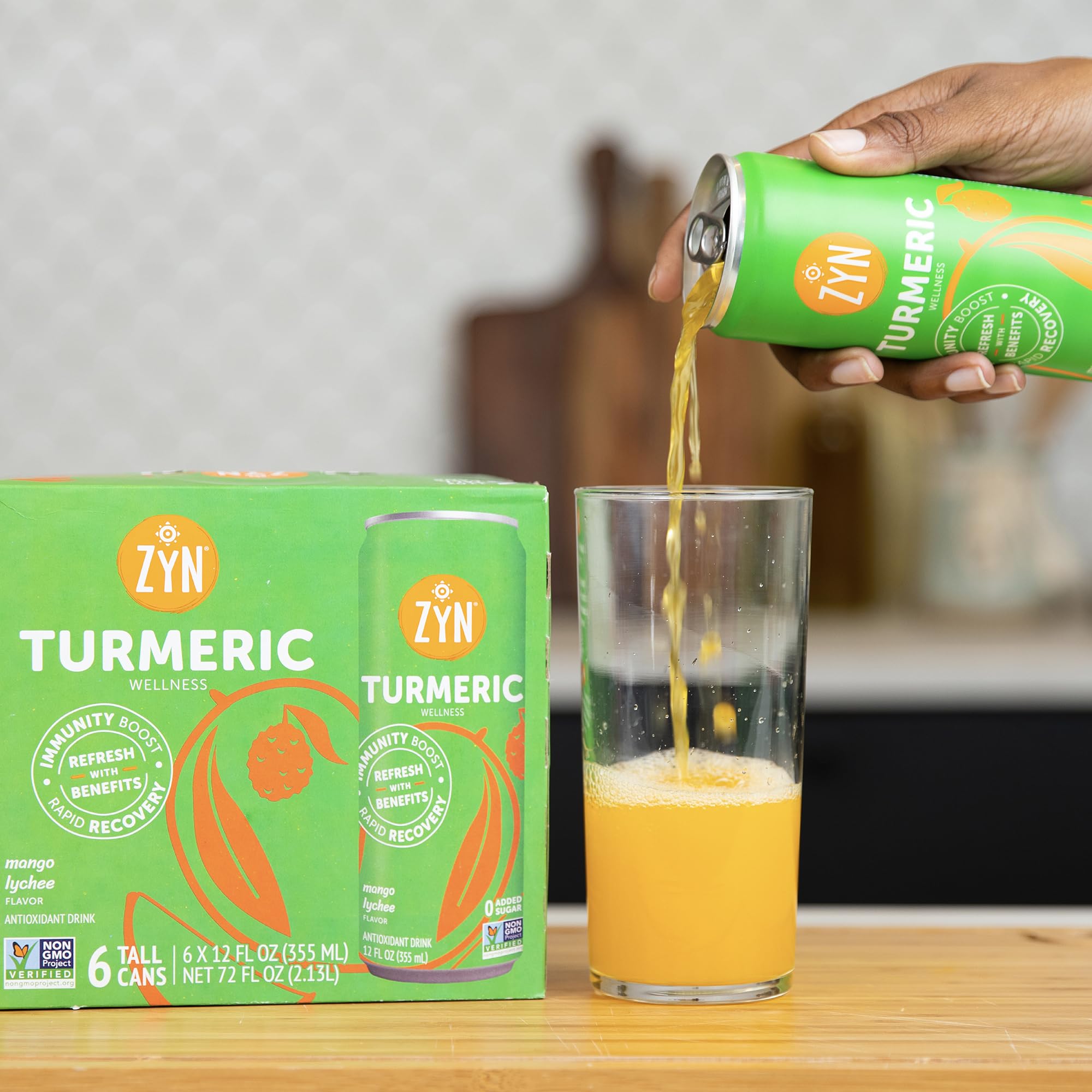 Mango lychee flavour turmeric supplement